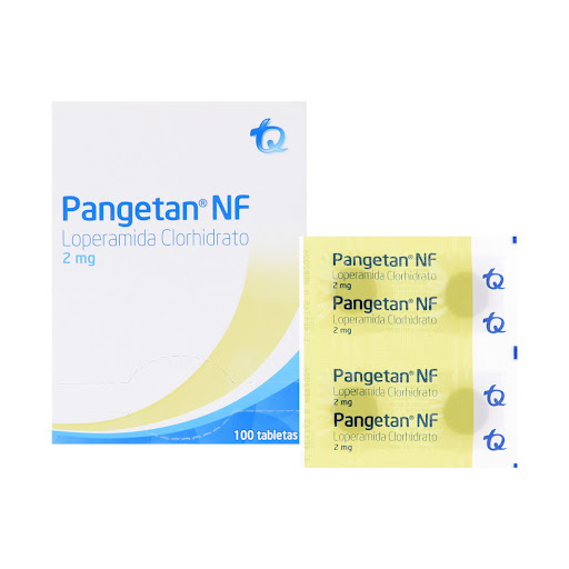 Pangetan NF Loperamida Clorhidrato 2 mg Fracción Blíster x 4 Tabletas