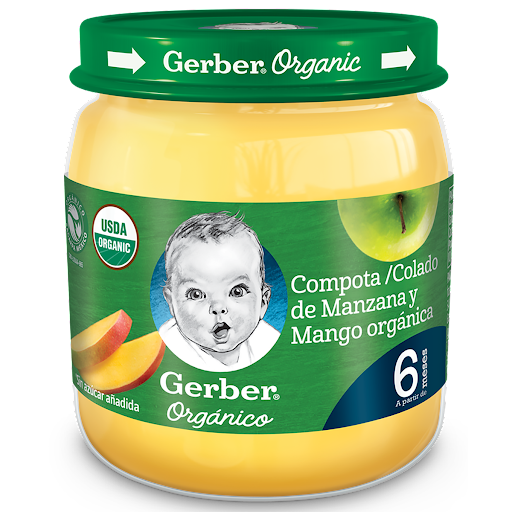 Compota Nestlé Gerber Orgánico Manzana Mango 24 x 113 gr undefined