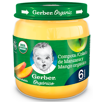 Compota Nestlé Gerber Orgánico Manzana Mango 24 x 113 gr undefined