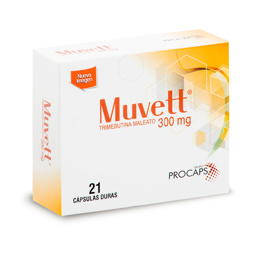 Muvett Trimebutina Maleato 300 mg Procaps Caja x 20 Cápsulas