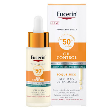 Protector Solar Eucerin Sun Face Oil Control Serum Uv Fps 50 Frasco x 30 ml