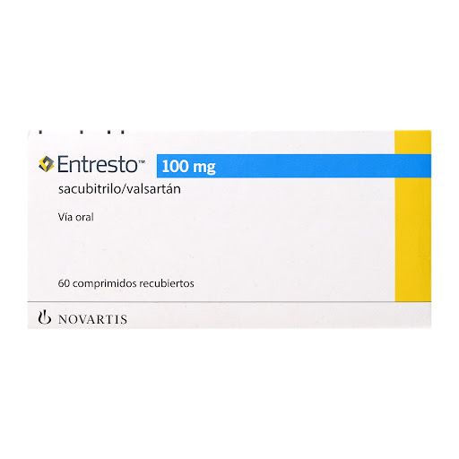 Entresto Sacubitril Valsartán 100 mg Novartis Caja x 60 Comprimidos