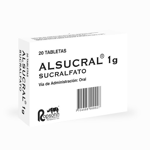 Alsucral 1G Tabletas Caja X20Tab. Rophson Sucralfato