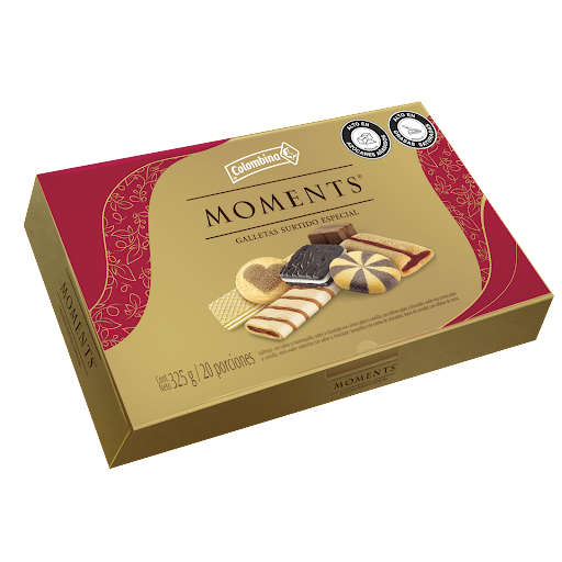 Galletas Navideñas Moments Surtidas Colombina Caja X 260g Nav19