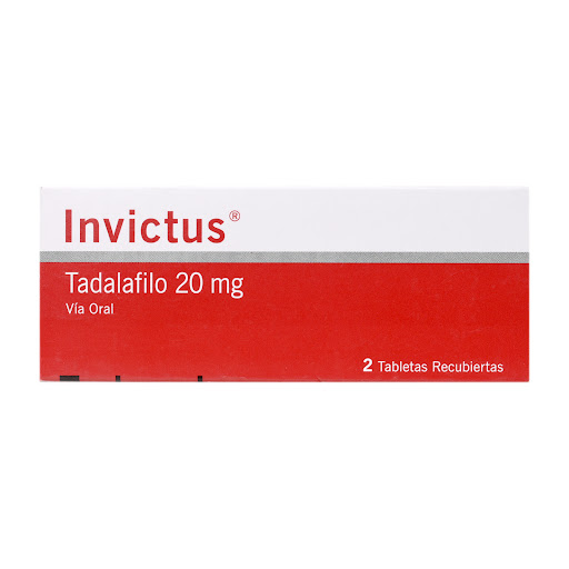 Invictus Tadalafilo 20 mg Siegfried Caja x 2 Tabletas