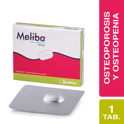 //Meliba 150Mg Comprimido Caja x1Com. Zambon Ácido Ibandrónico
