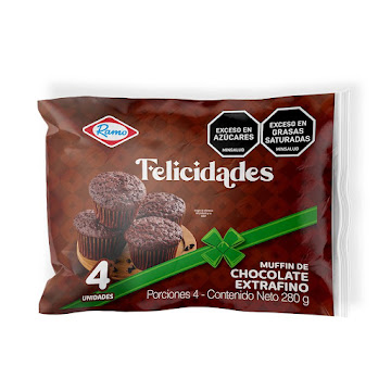 Muffin Ramo Felicidades Chocolate x 4 und