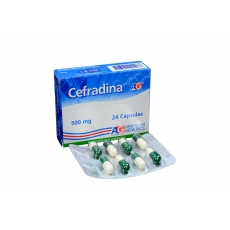 Cefradina AG 500 mg Caja x 24 Cápsulas
