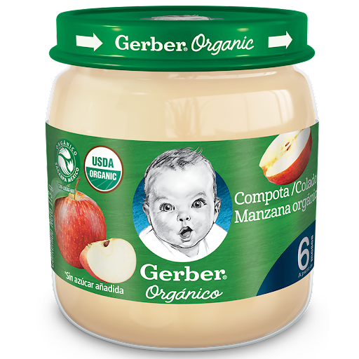 Compota Nestlé Gerber Orgánico Manzana 24 x 113 gr undefined