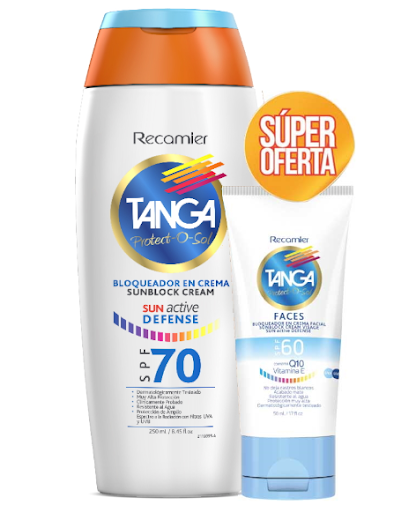 Bloqueador En Crema Sunblock Cream Tanga SPF70 x 250 ml + Bloqueador En ...