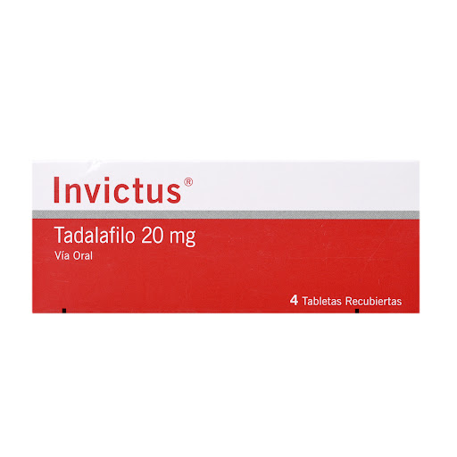 Invictus Tadalafilo 20 mg Siegfried Caja x 4 Tabletas