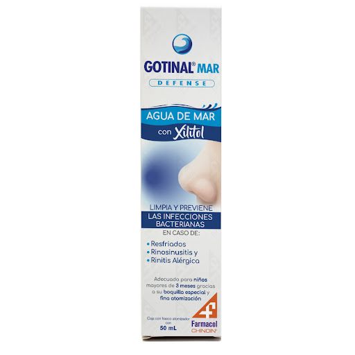 Gotinal Mar Defense Agua De Mar Xilitol Farmacol Frasco x 50 ml