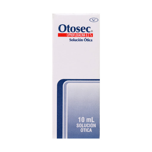 Otosec Ciprofloxacina 0.3% Siegfried Gotas Óticas Frasco x 10 ml