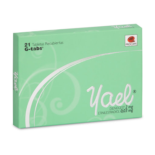 **Yael G-Tabs 2/0.03Mg Caja x21Tab. Procaps Dienogest Etinilestradiol