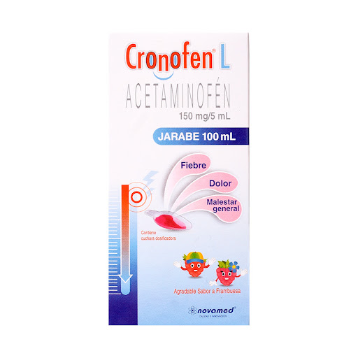 Cronofen Jarabe Acetaminofen 150mg Novamed Frasco x 5 ml