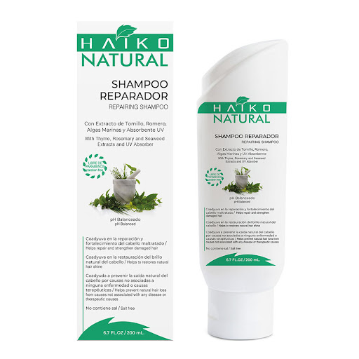 Shampoo HAIKO NATURAL Reparador Antiacaída Caja x 200 ml